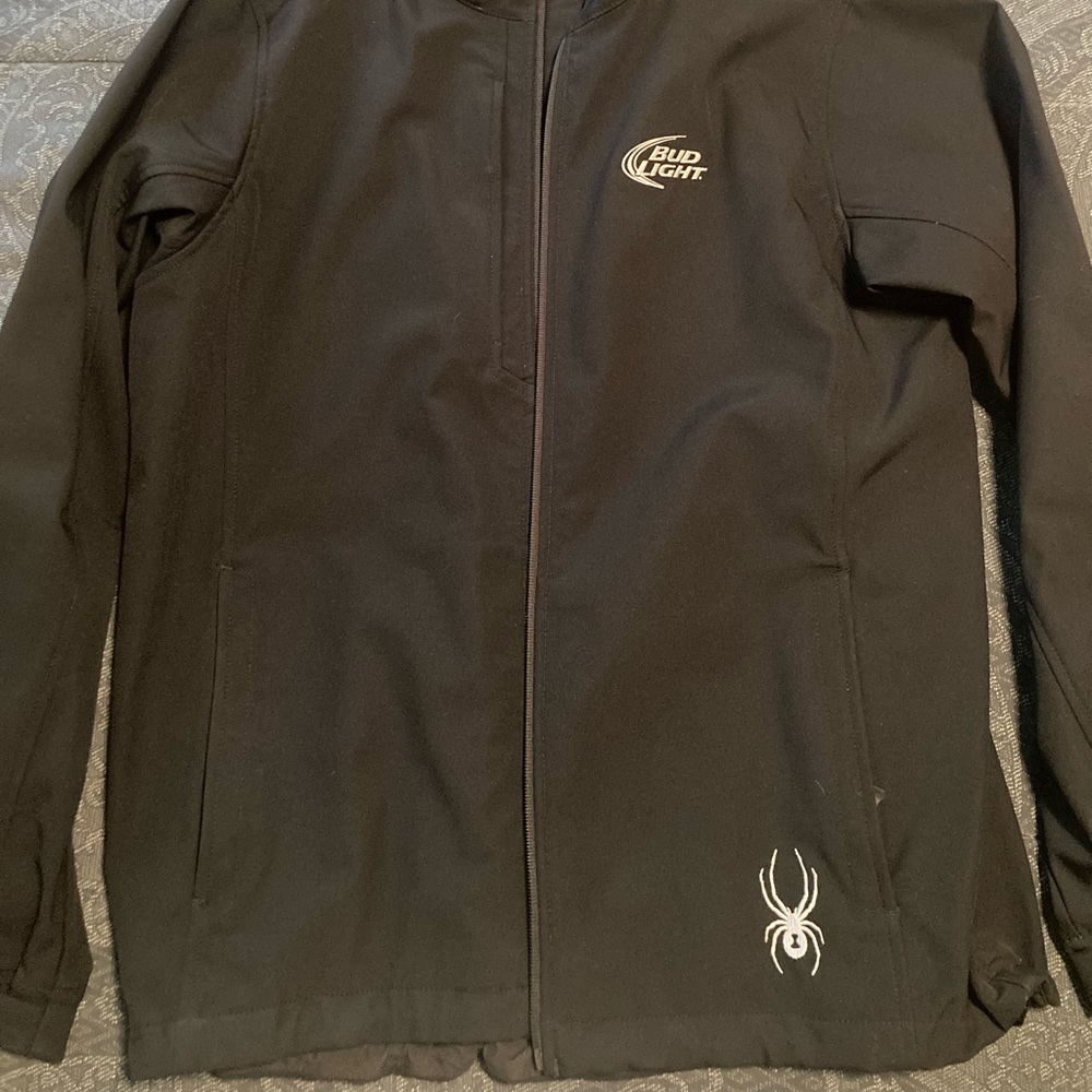 Men’s Spyder Jacket - With Bud Light Logo - Size Large - Gem